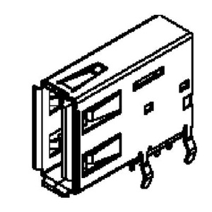 Molex 482040001 Universal Serial Bus (USB) Shielded I/O Receptacle ...